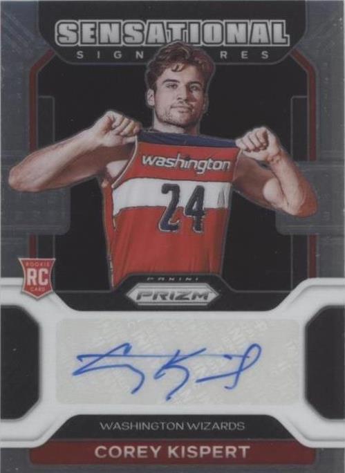 2021-22 Panini Prizm - Sensational Signatures Corey Kispert #SS-CKI (AU ...