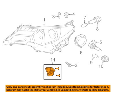 TOYOTA OEM Headlight Head Light Lamp-Mounting Repair Bracket Right ...