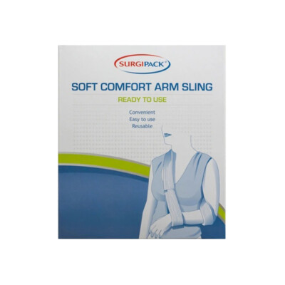 Surgipack 1650 Soft Comfort Arm Sling Convenient, Reusable & Easy To ...