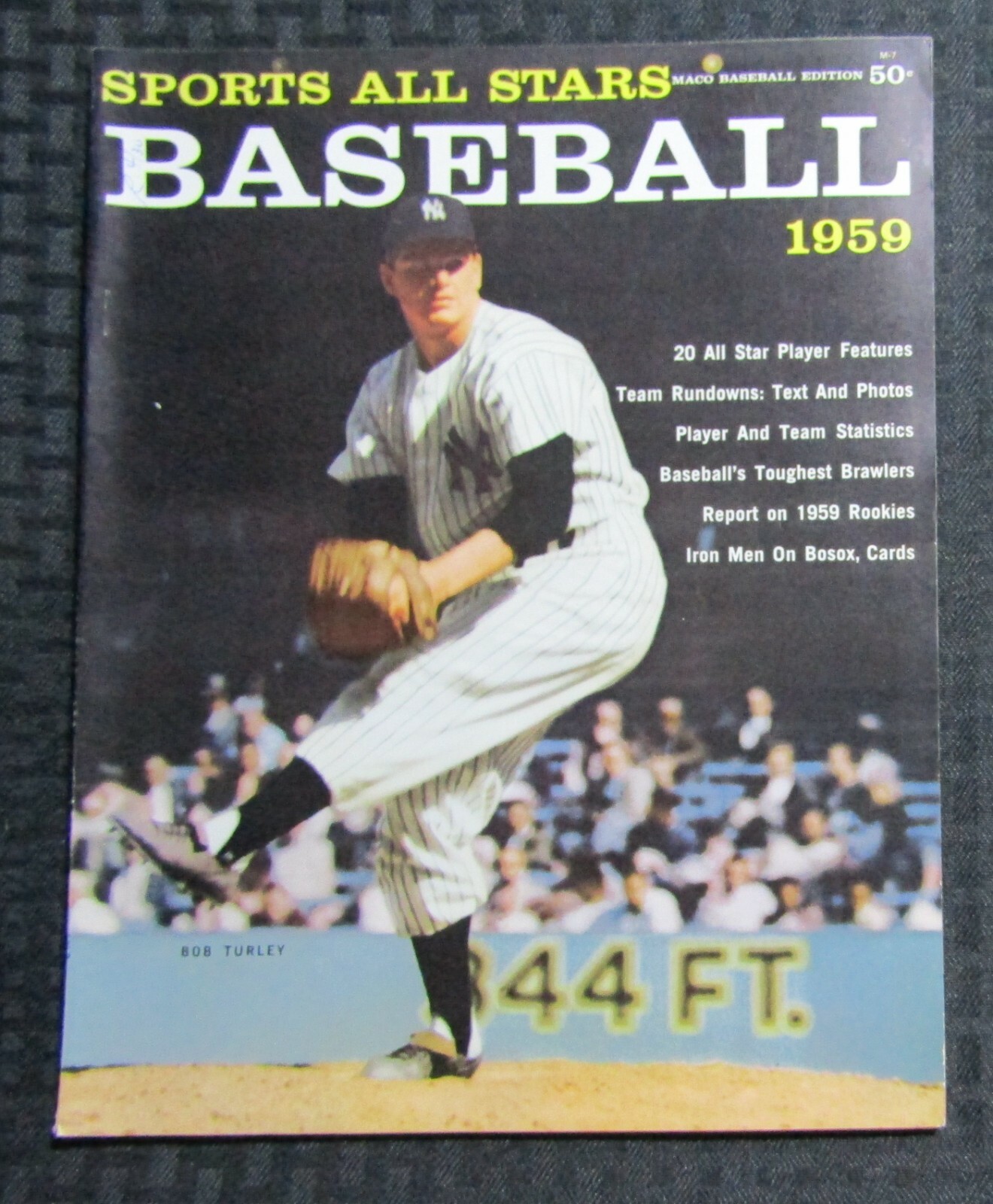 1959 BASEBALL Sports All Stars Magazine FN+ 6.5 Bob Turley / Mantle ...