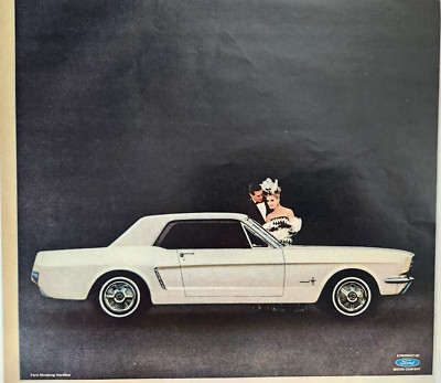 Ford Mustang Sports Car Vintage 1964 Car Ad Magazine Print Automobile ...