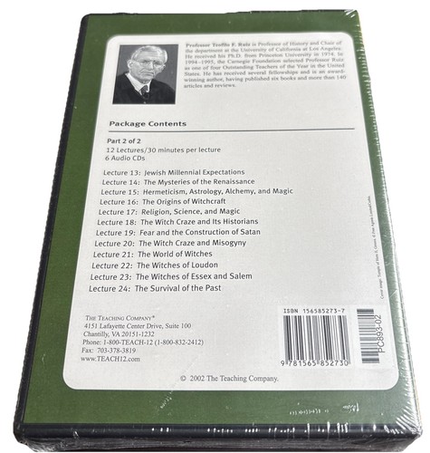 The Terror of History : Parts I-II Teofilo Ruiz (CD & Guidebook) Great ...
