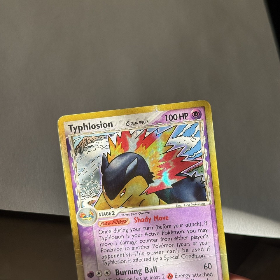 Pokémon TCG Typhlosion Delta Species Holo Rare Card 12/101 EX Dragon ...