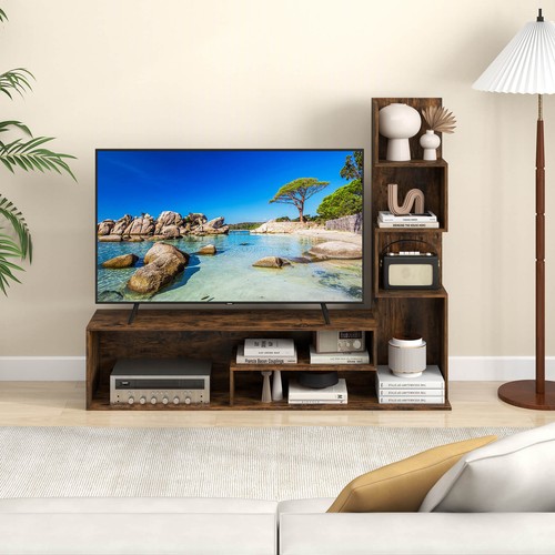 Cube TV Stand for TVs up to 50 Inch Media Console Table w/L-shaped ...