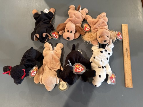 Ty Beanie Babies Dogs Lot 7 Puppies | eBay