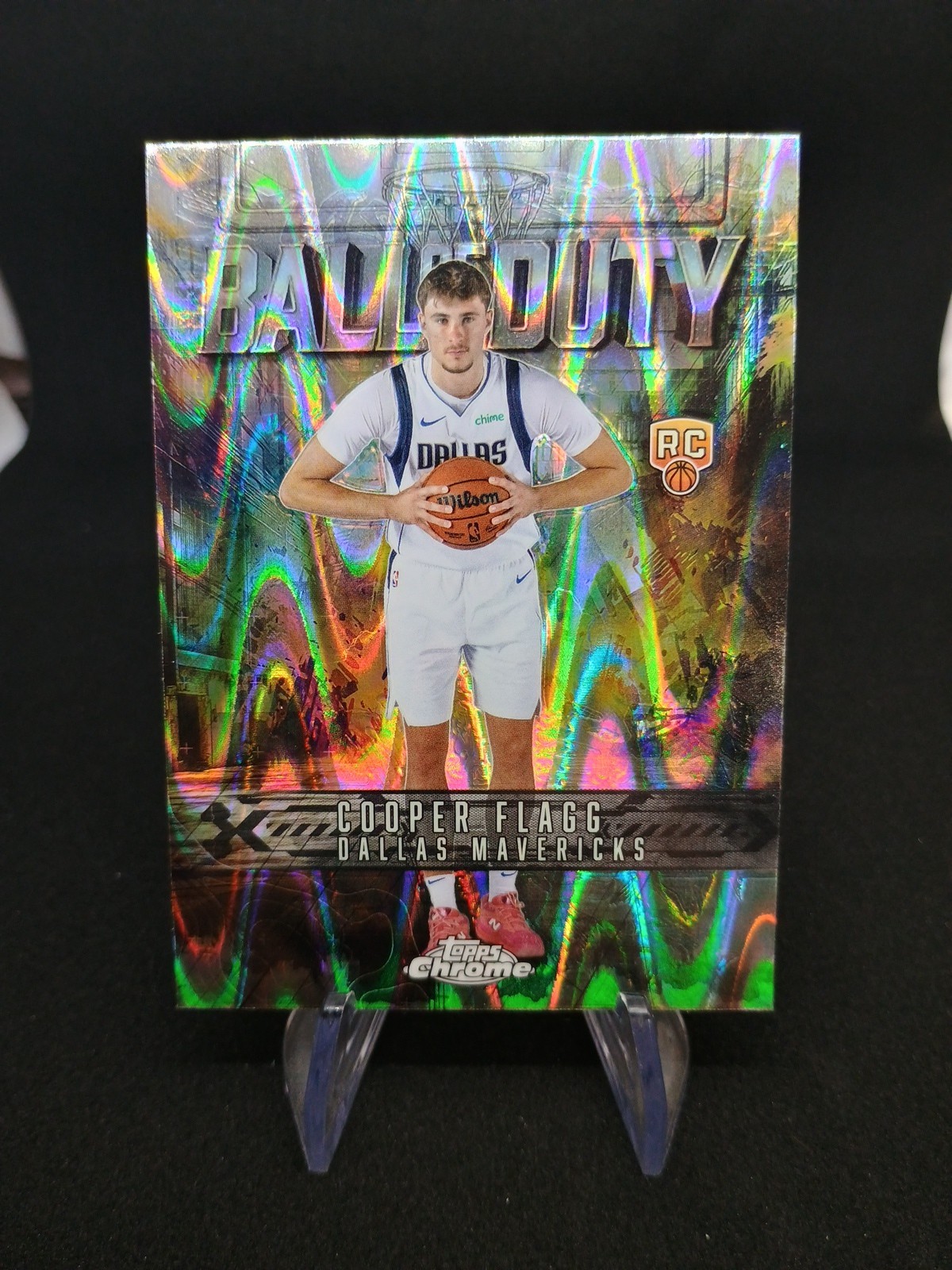 Cooper Flagg 2025 Topps Chrome #BD-21 Ball of Duty - RayWave Refractor ...