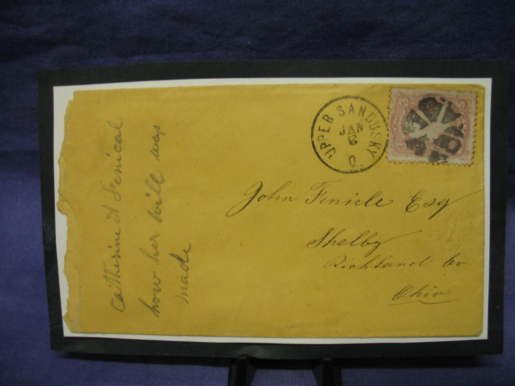 Fancy Postmarked 1860's Cover To Richmond Ohio #021 January 6th | eBay