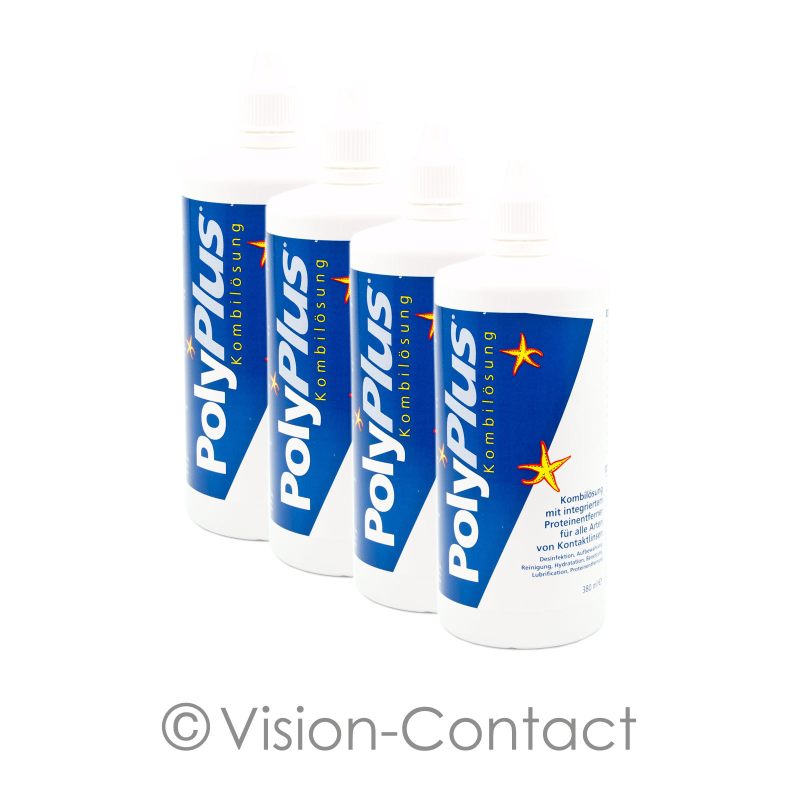 PolyPlus 4 x 380ml Pflegemittel All in One Kombilösung von Prologis ...