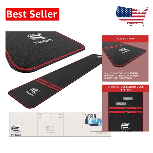 Oche Throw Line Darts Mat - Portable Non-Slip Defender for Game Rooms ...