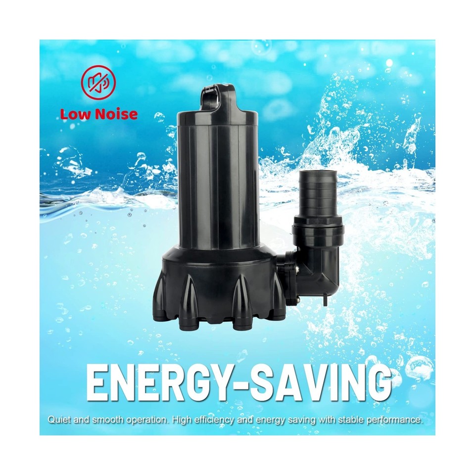 Large 5000GPH Submersible Outdoor Inline Pond Pump High Head Water Pump ...