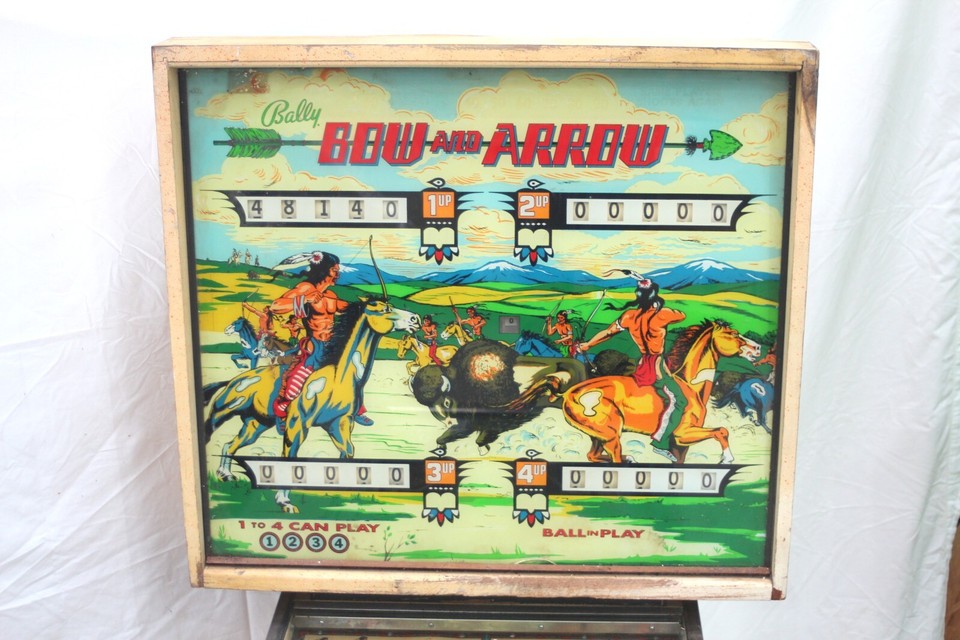 Bow and Arrow Pinball Machine (Bally, 1974) | eBay