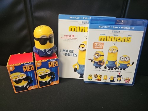 MINIONS (Blu-Ray/DVDTarget Exclusive) Kevin Slipcover New + 2 Avl Dave ...