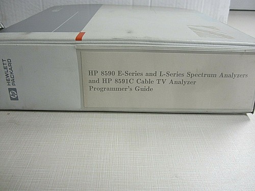 HP 8590 E & L Series Spectrum Analyzers & 8591C Cable TV Analyzer Prog ...