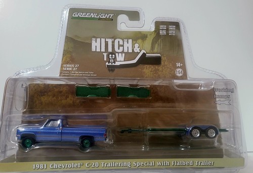 Greenlight 1/64 1981 Chevrolet C20 Trailering Special With Flatbed ...