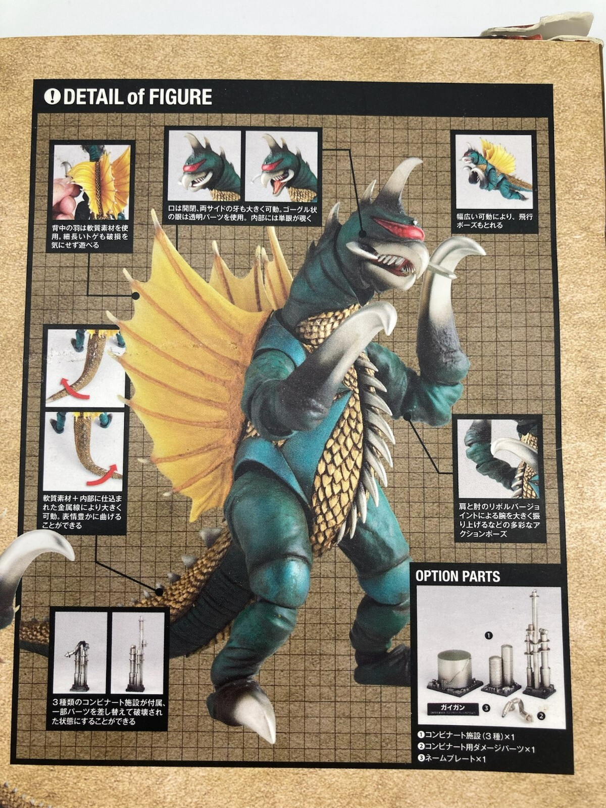 Revoltech Gigan Kaiyodo GODZILLA Action Figure Toy NO.023 Movie ...