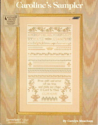 Serendipity Designs CAROLINE'S SAMPLER Cross Stitch Leaflet Carolyn ...