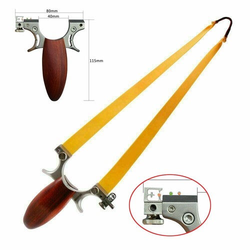 New Professional Catapult Outdoor Hunting Slingshot Wood Handles Target ...