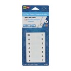 Redi-Tag Permanent Index Tabs, 1-10, White, 8 Sets | eBay
