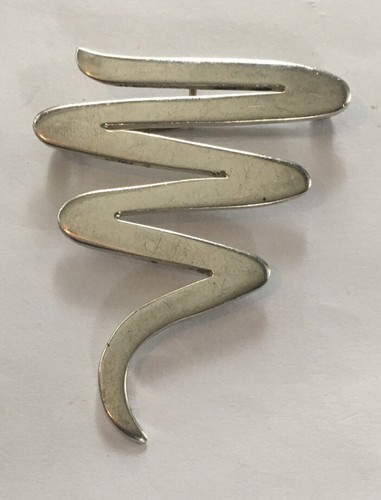 Sterling Silver Squiggle Pin Brooch Pendant Signed Taxco Mexico | eBay