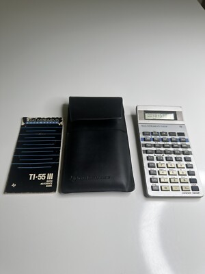 Vintage, Texas Instruments TI-55 II Scientific Calculator Tested ...