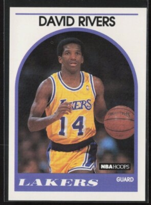 David Rivers ROOKIE CARD 989-90 Hoops #203 Los Angeles Lakers | eBay