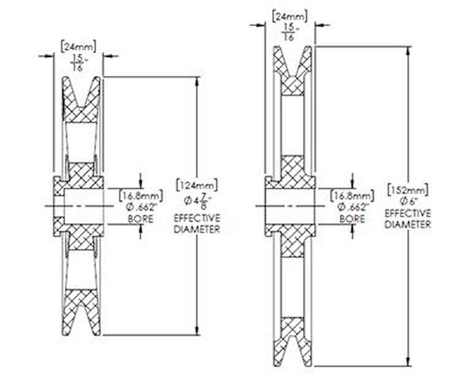 Trail Gear 304747 Power Steering V-Belt Pulley 6-Rib 6 In. Diameter | eBay