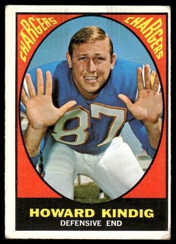 1967 TOPPS HOWARD KINDIG RC SAN DIEGO CHARGERS #127 | eBay