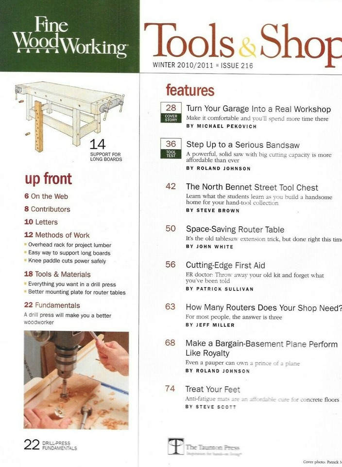 Fine Woodworking Magazine Tools and Shops Annual Issue Classic Chest ...