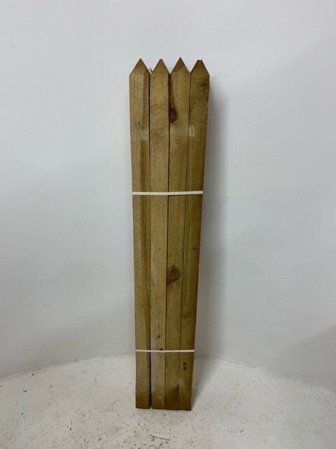 20 x Square Wooden Tree Stakes 1.2m tall x 47mm wide pressure treated ...