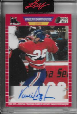 20/21 LEAF PRO SET MEMORIES 1989 RED AUTOGRAPH #A89VD1 Vincent ...