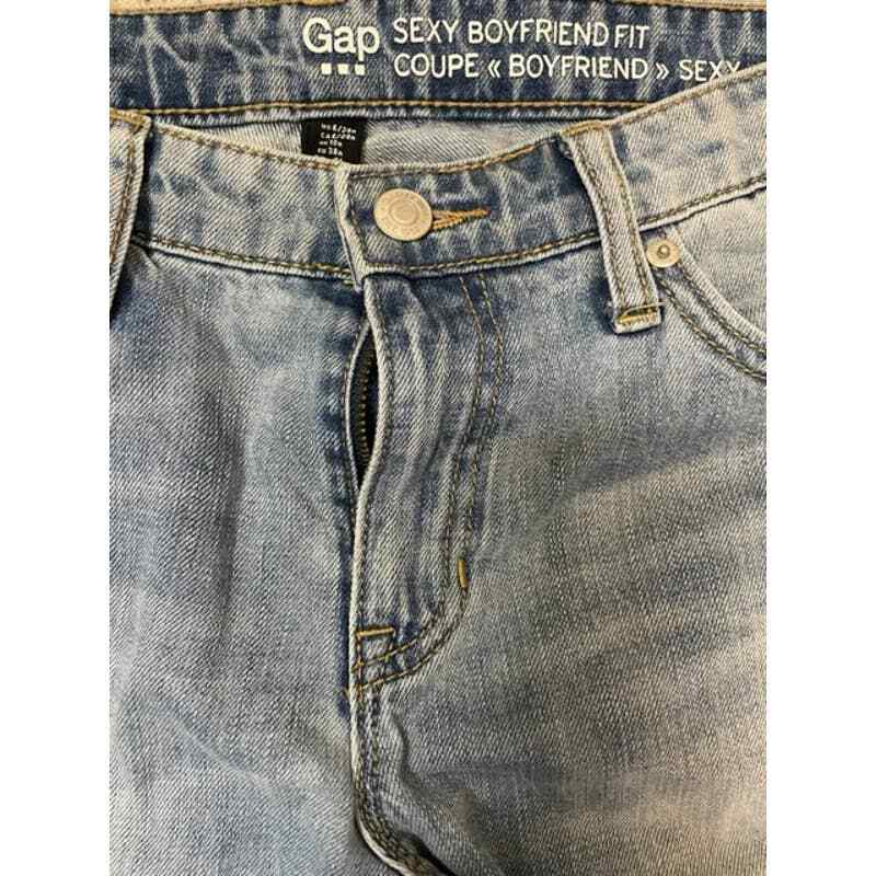 Gap Light Blue Fringe Design Sexy Boyfriend Fit Denim… - Gem