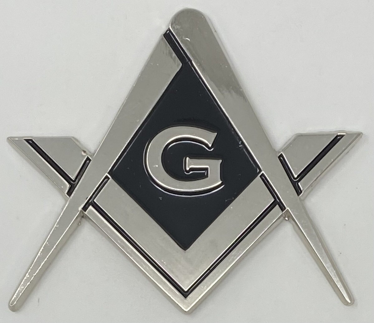 Masonic Badge Master Mason Car Emblem Chrome Silver - Auto Cut Out ...