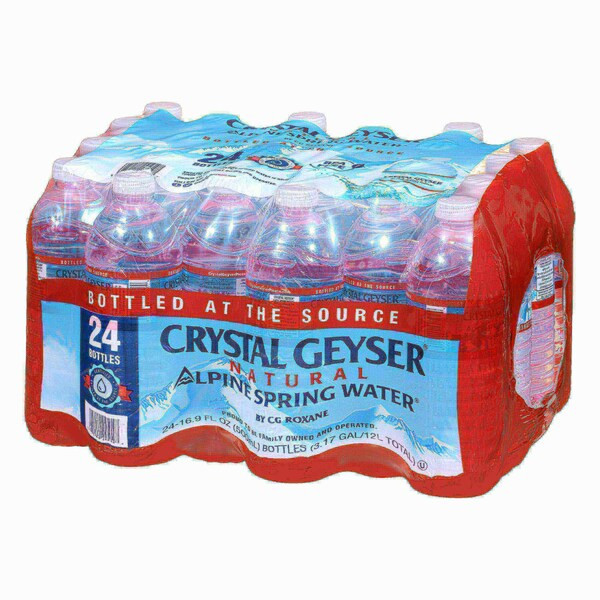 CRYSTAL GEYSER CGW24514 Crystal Geyser Natural Alpine Spring Water, 16 ...
