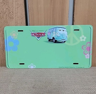Disney Pixar Cars VW Bus Fillmore License Plate | eBay