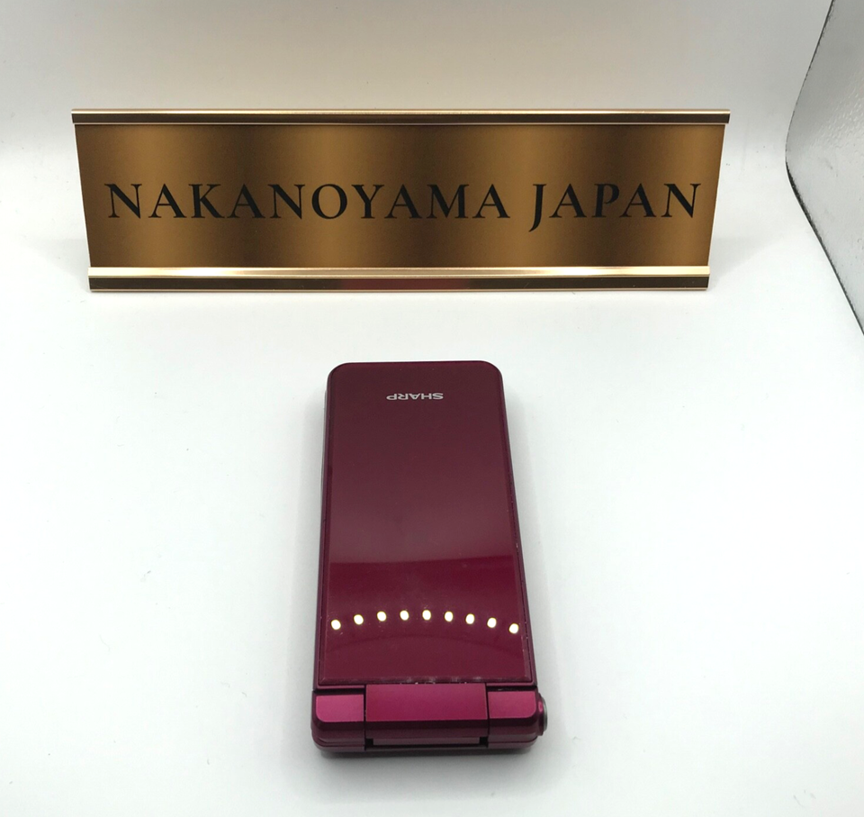 SHARP AQUOS KEITAI RED SH-N01 Android Flip Phone Unlocked 601SH Used ...