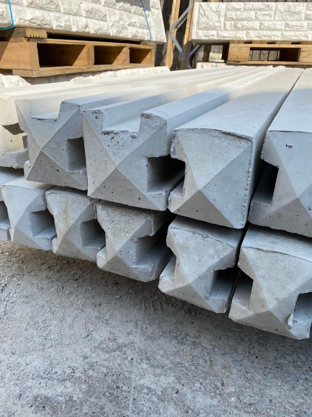 Reinforced Concrete Intermediate Fence Post 6ft, 7ft, 8ft, 9ft, | eBay UK