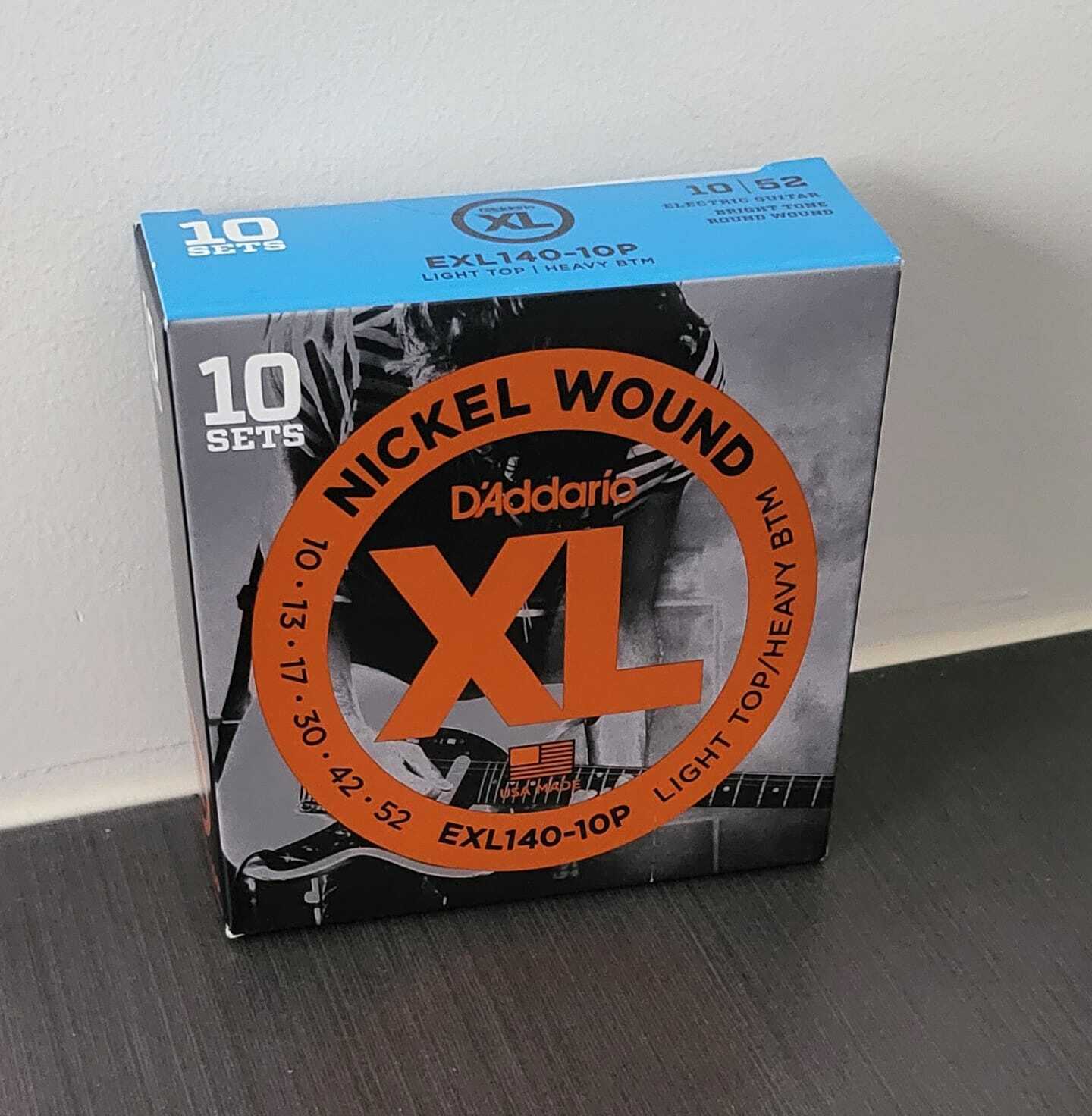 D'Addario EXL140-10P (10 Set) Nickel Wound Electric Guitar Strings ...