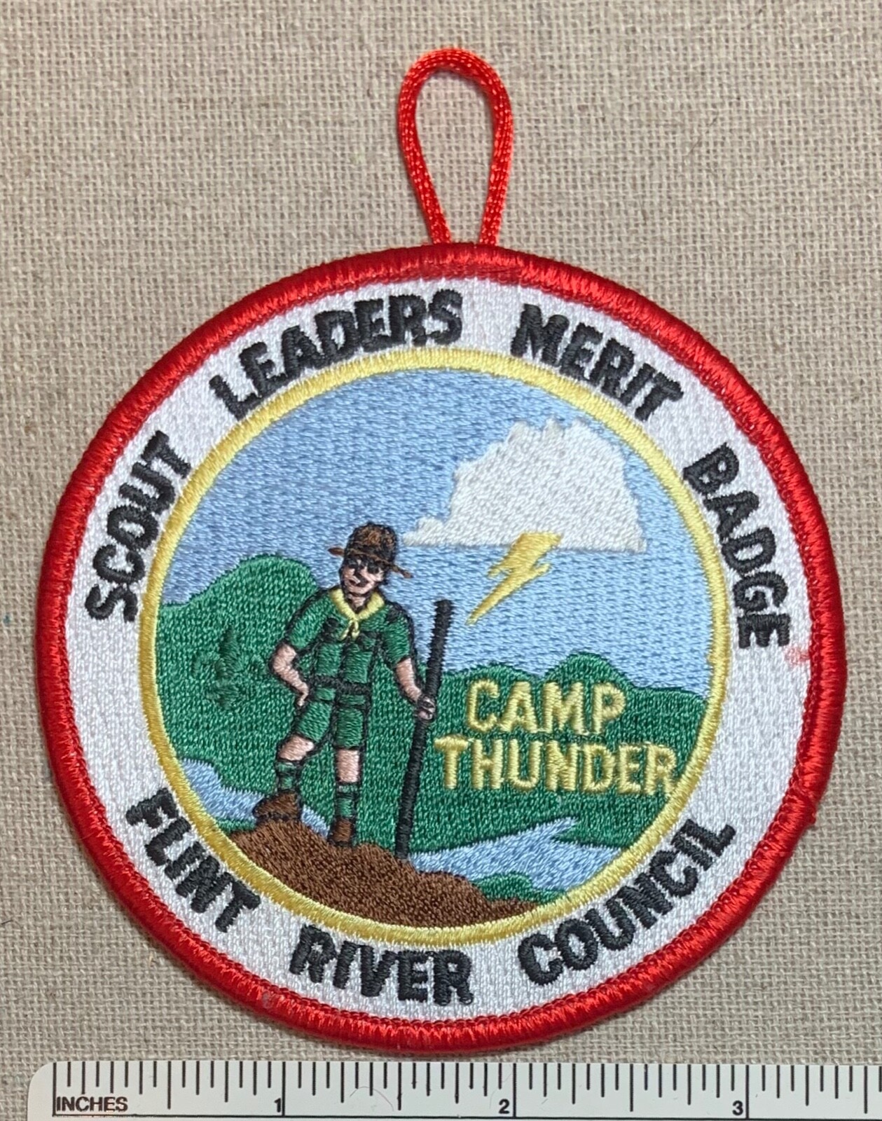 Boy Scout Leaders MERIT BADGE Flint River Council PATCH Camp Thunder ...