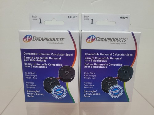 2--Dataproducts R3197 Universal Calculator Spool Ribbon Red / Black ...