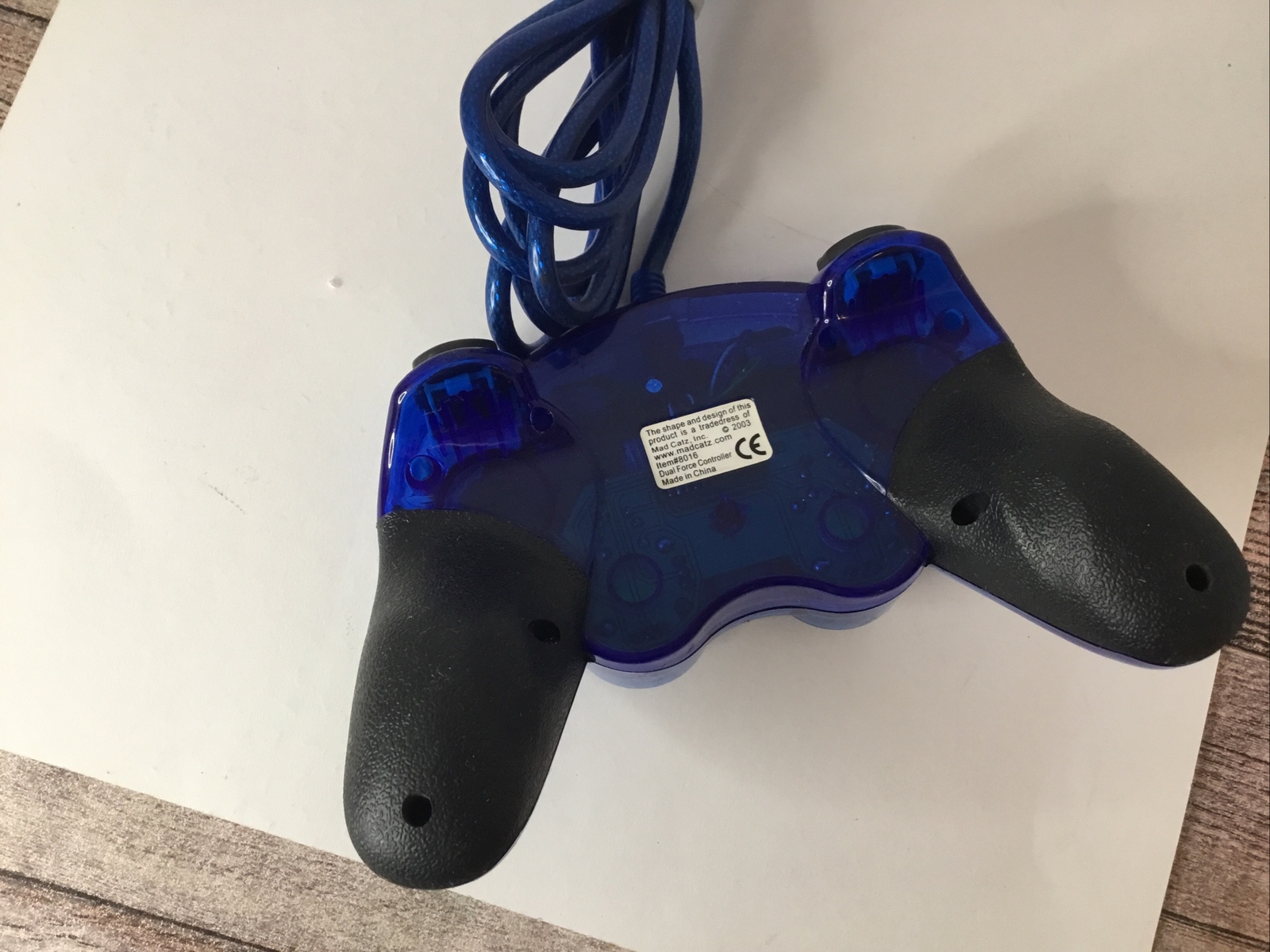 Mad Catz Dual Force PS2 Controller Blue UNTESTED 2003 | eBay