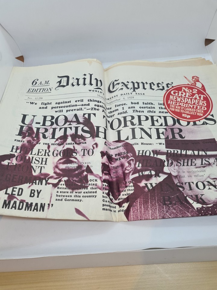 WW2 Replica Newspapers (Daily Express and Picture Post) | eBay UK