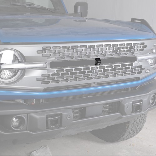 Carbon Fiber Front Center Grill Mesh Inserts Camera Trim For Ford ...