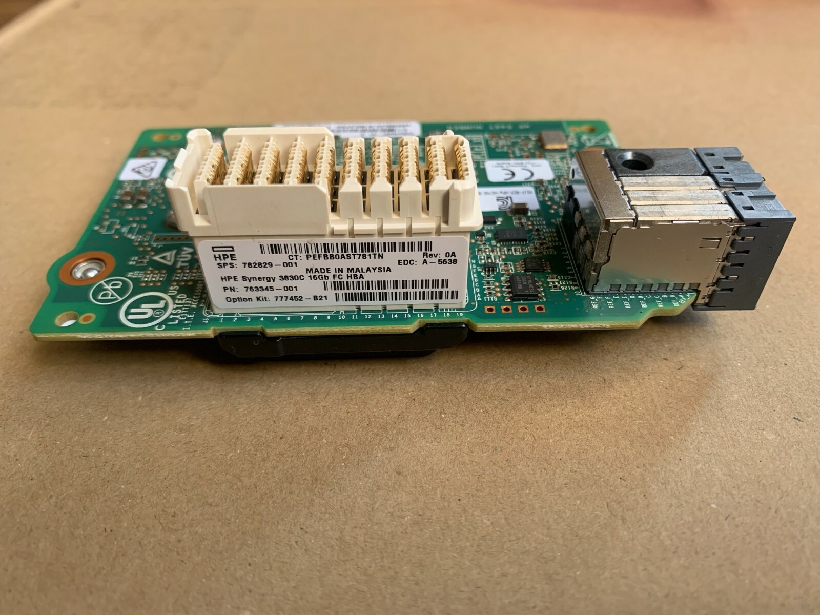 Hpe 782829-001 Synergy 3830C 16 GB FC HBA 763345-001 777452-B21 for ...