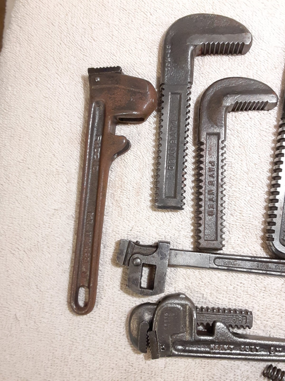 Mixed Lot Pipe Wrench Parts Jaw Heel Jaw RIDGID TRIMO PROTO USHCO ...
