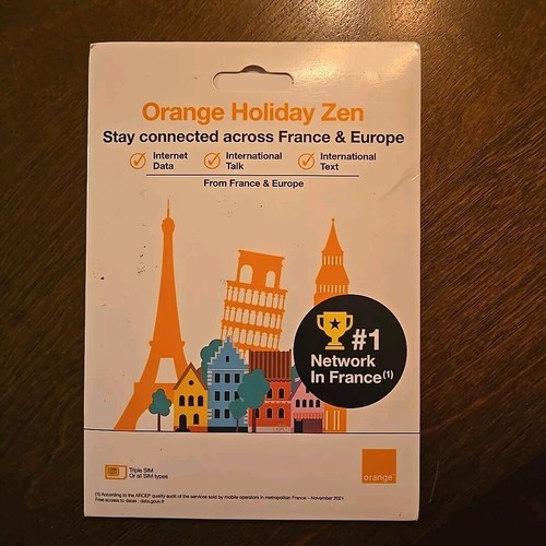Preloaded Orange Travel Sim Card Now with of 4G Data, Unlimited Calls ...