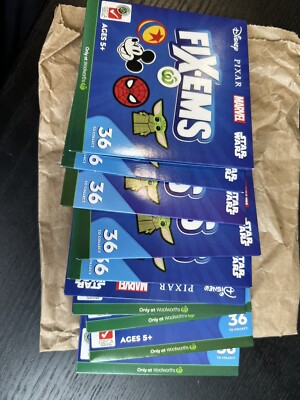 Woolworths Disney Pixar Marvel Star Wars Fix-Ems. 11 Unopened PackFREE ...