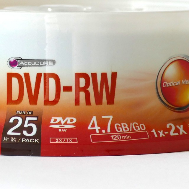 SONY DVD-RW 4.7 GB/Go 25 Pack 1x-2x 120m 25DMW47SP Rewriteable Discs ...
