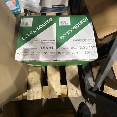 1 Ream 500 Sheets Veritiv Econosource Multi-Purpose Paper 8.5x11 U50202 ...