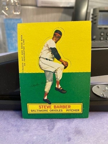 1964 Topps Stand Up Steve Barber EX+ | eBay