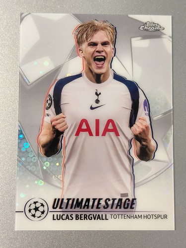 2025-26 Topps Flagship UCC Lucas Bergvall Ultimate Stage Chrome Insert ...